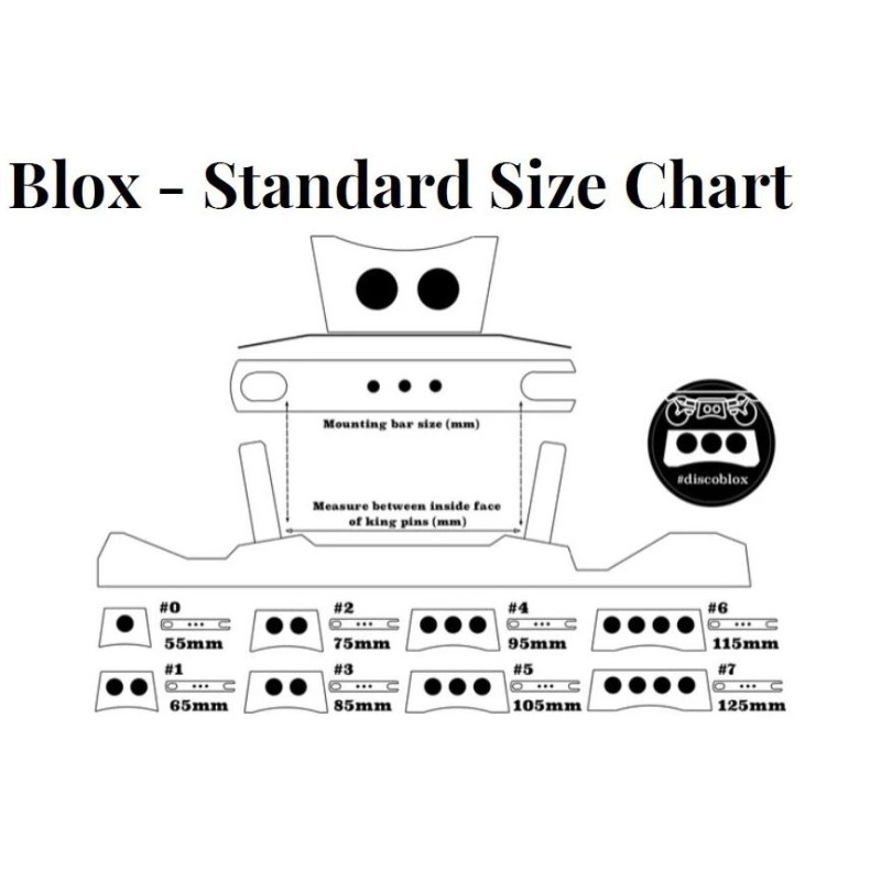 Standard DISCOBLOX Slide Blocks - 40 mm - MY ROLLER DERBY